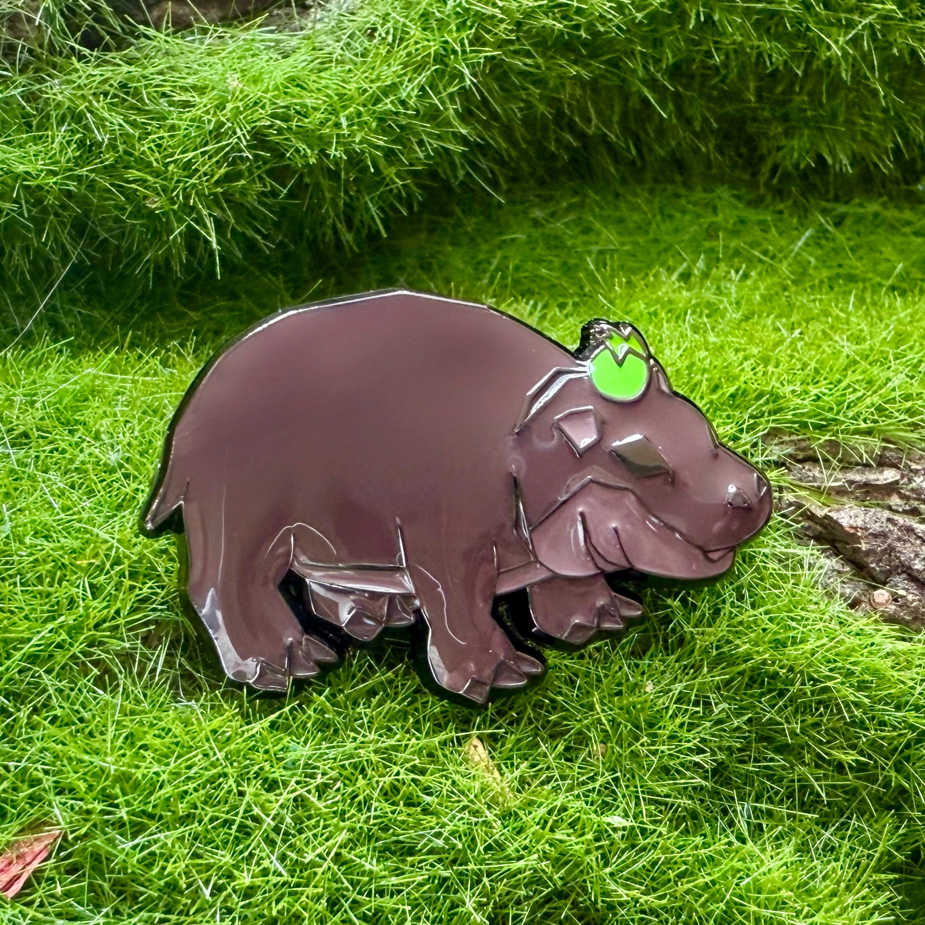 Baby Pygmy Hippo (Apple) Pin (Limited Edition)